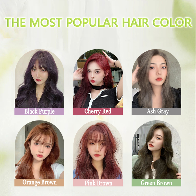 CAYIROM Hair Color Milk tea grey brown(100ml Hair Dye+100ml Oxidant ...