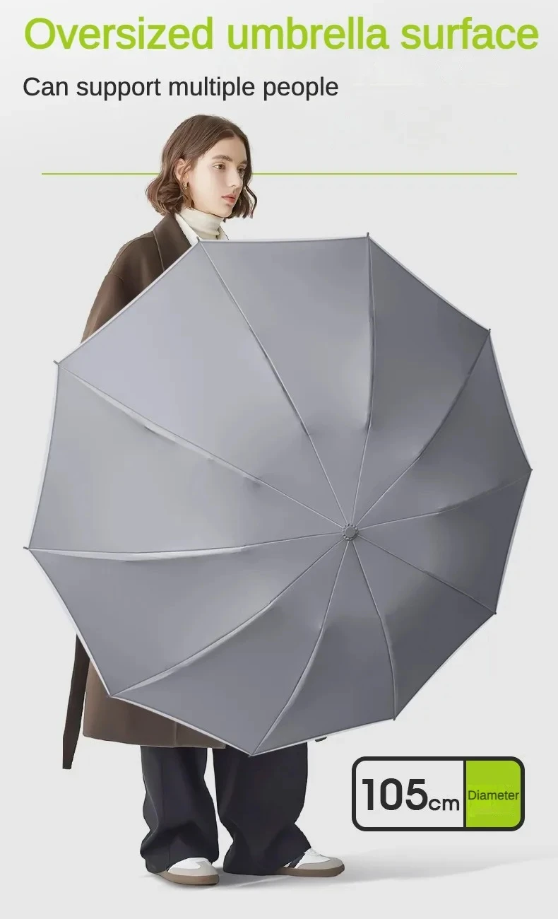 Windproof Automatic Folding Umbrella,Password Lock Buckle, Enlarged ...