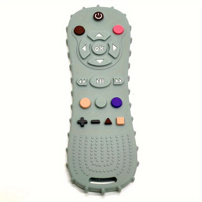 1 Silicone Baby Remote Control Teether Food Grade Silicone Teether ...