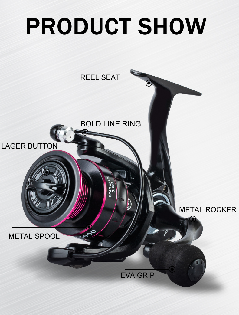 BILLINGS Spinning reel 12Kg Max Drag Spinning fishing reels with Metal ...