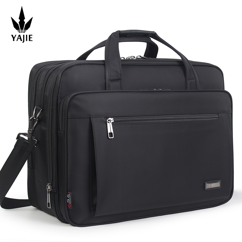Large-capacity business briefcase men's waterproof canvas 15.6 inches ...
