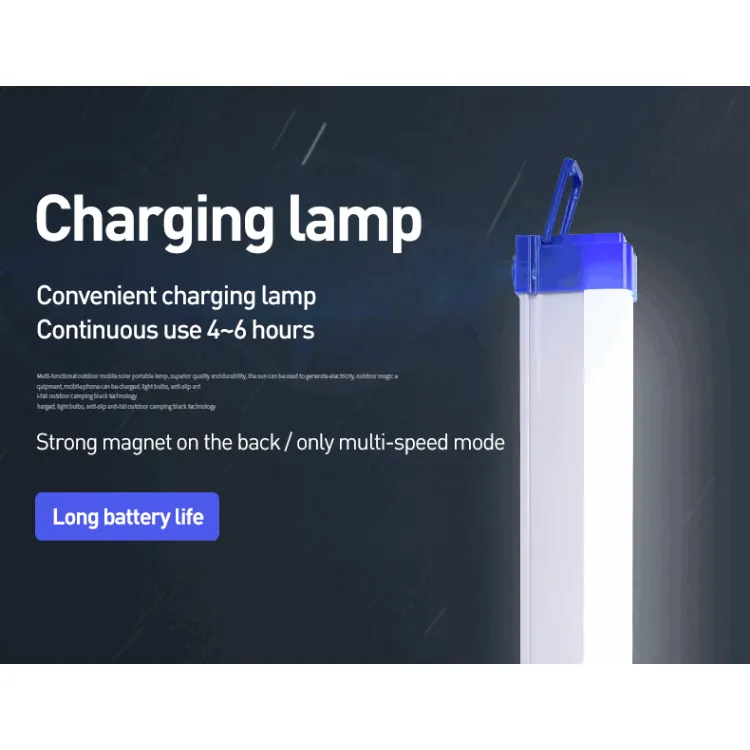 30W 60W 90W LED Emergency Light USB Rechargeable Lamp Lithium Battery ...