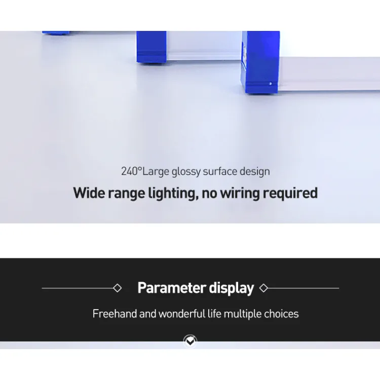 30W 60W 90W LED Emergency Light USB Rechargeable Lamp Lithium Battery ...