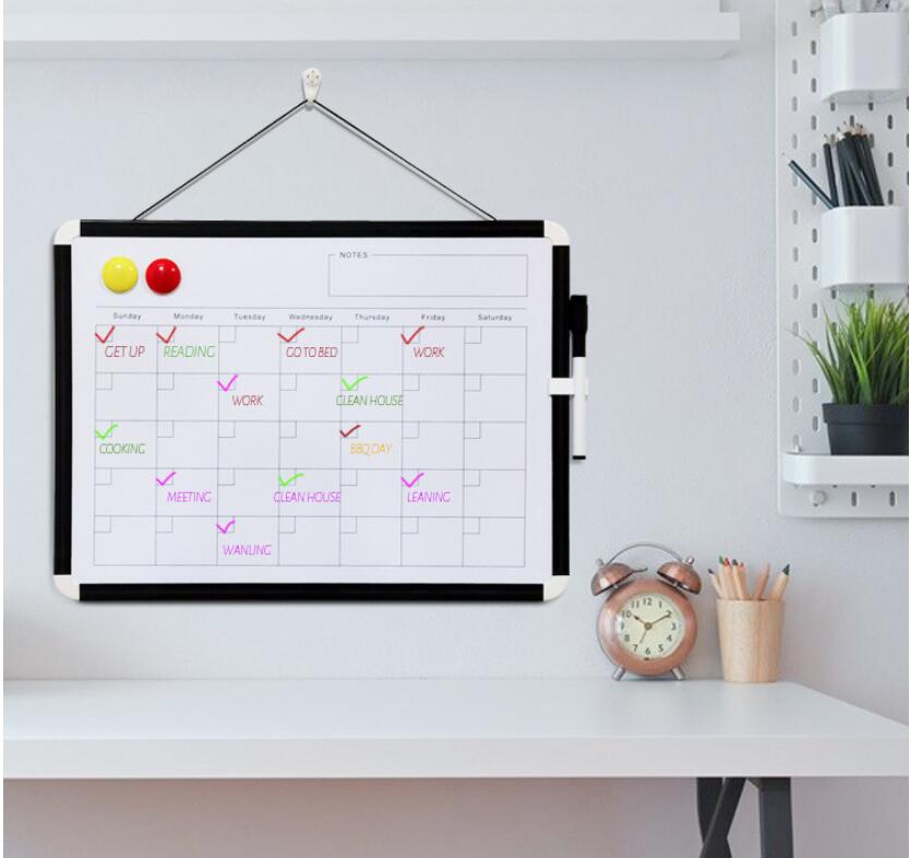 Dry Erase Whiteboard Calendar for Wall, Monthly Dry Erase Board ...