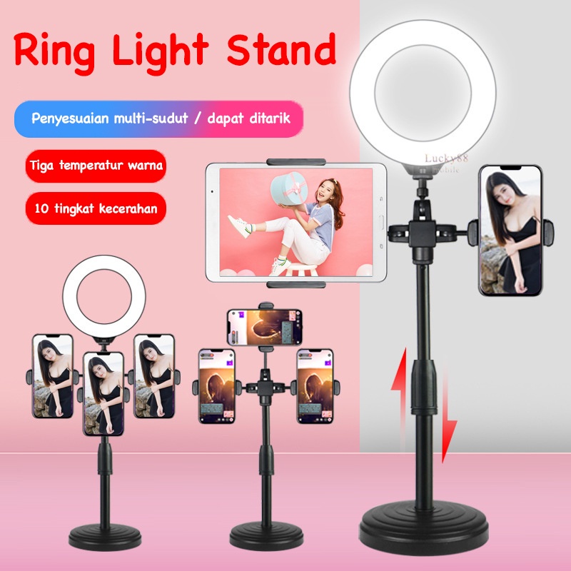 KOORFLY Ring light 26cm/10inch Dual Mobile Phone live stand For ...