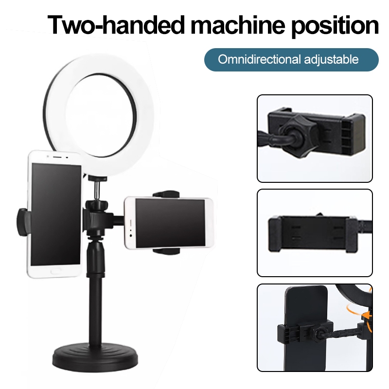 KOORFLY Ring light 26cm/10inch Dual Mobile Phone live stand For ...