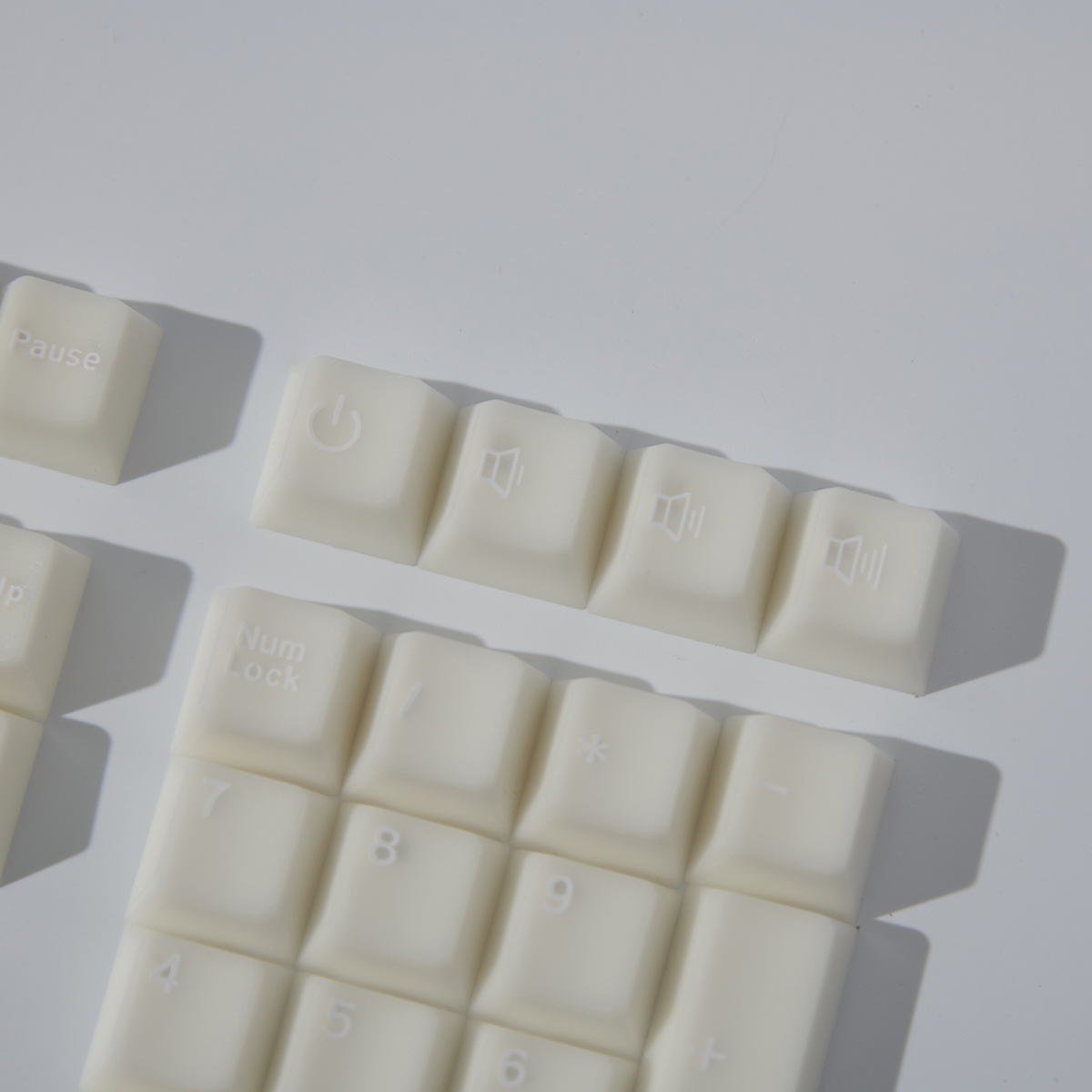 White Marble Keycaps PBT Double-shot Cherry Profile Keycap Custom ...