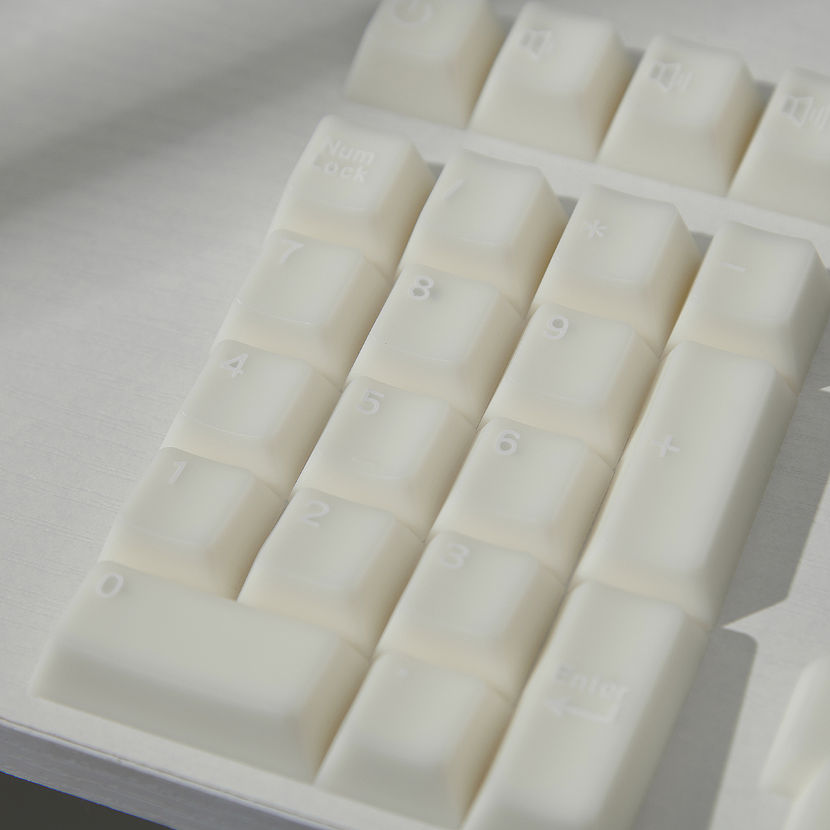 White Marble Keycaps PBT Double-shot Cherry Profile Keycap Custom ...