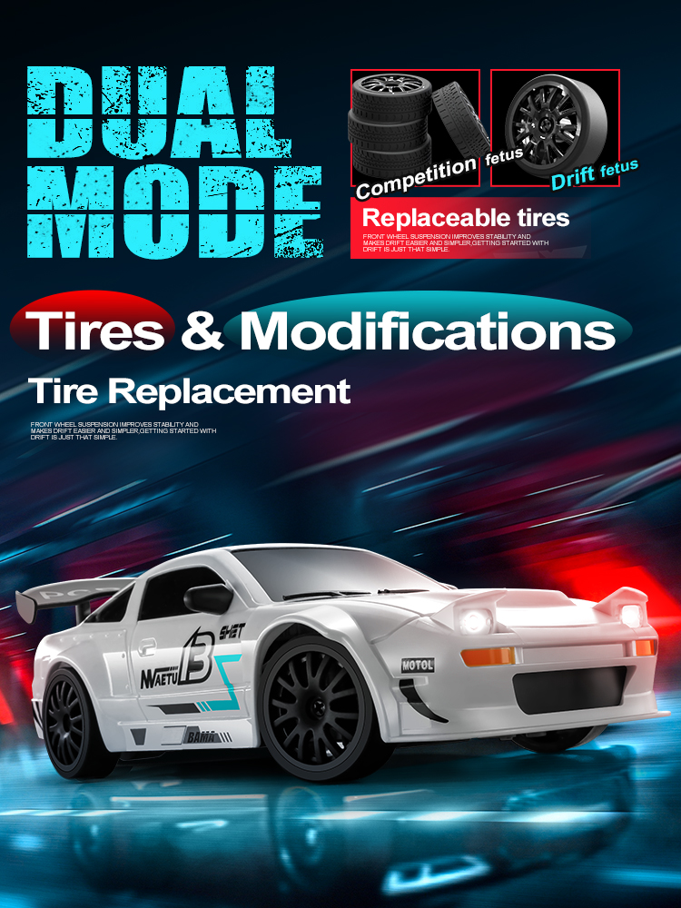 4WD RC 1/24 Drift Racing Car Toy GTR AE86 Car Model Ford Mustang Sport Style Car Remote Control ...