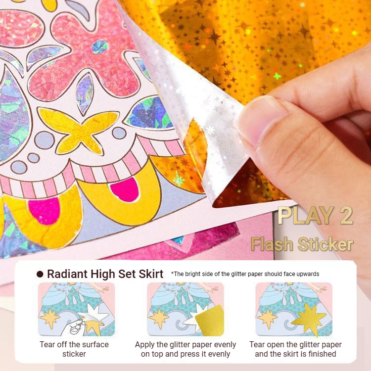Sticker Book Paper Doll Stickers Book Dress Up Face Dress Up Girl Dress ...