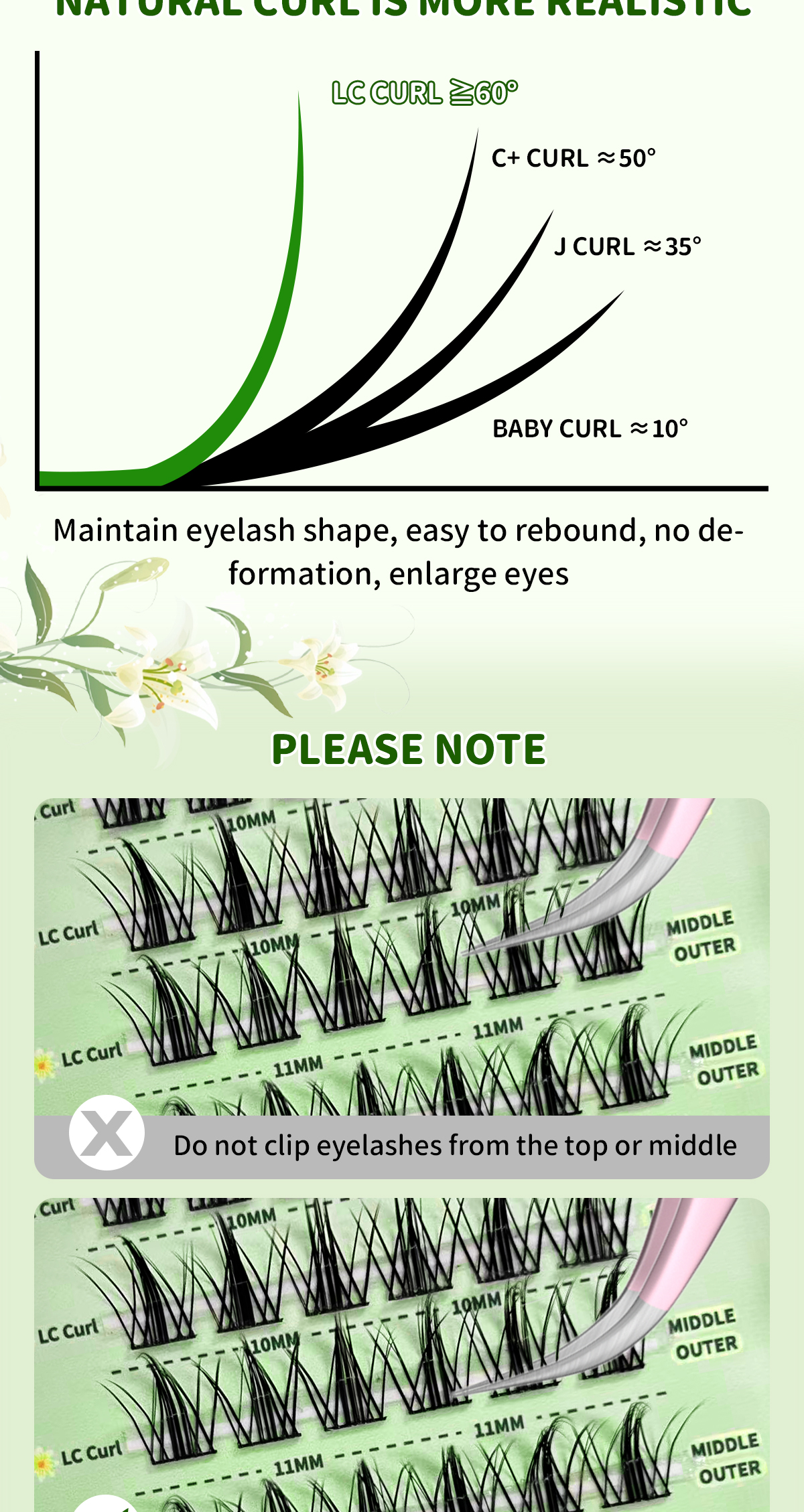Elyzza Cutie Pet Bunny Elf Eyelashes Extension 4IN1 Lash Bond New LC ...