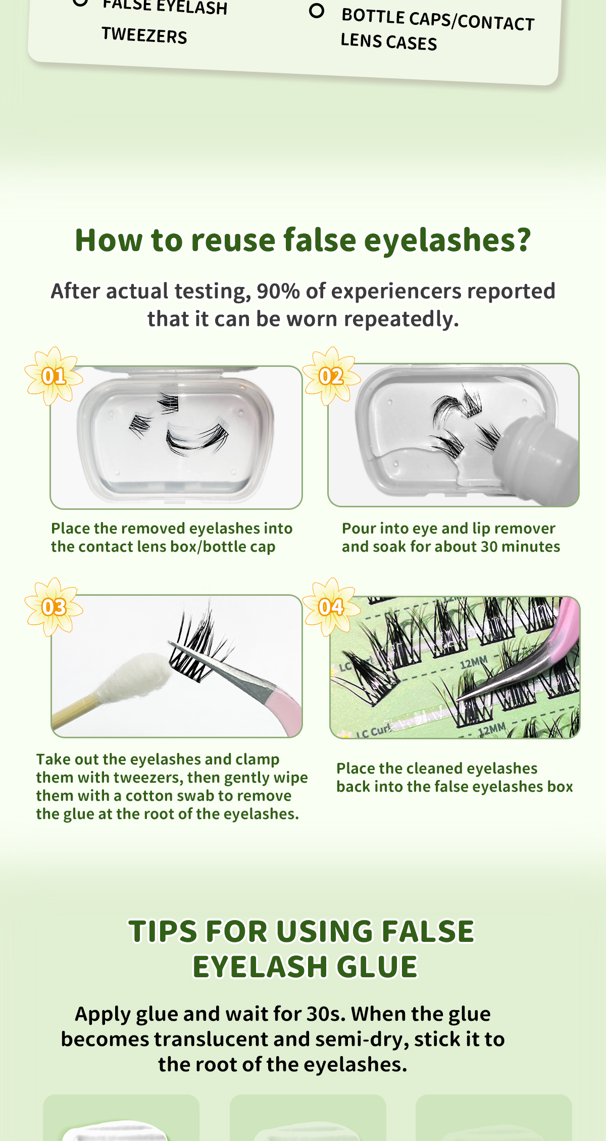 Elyzza Cutie Pet Bunny Elf Eyelashes Extension 4IN1 Lash Bond New LC ...