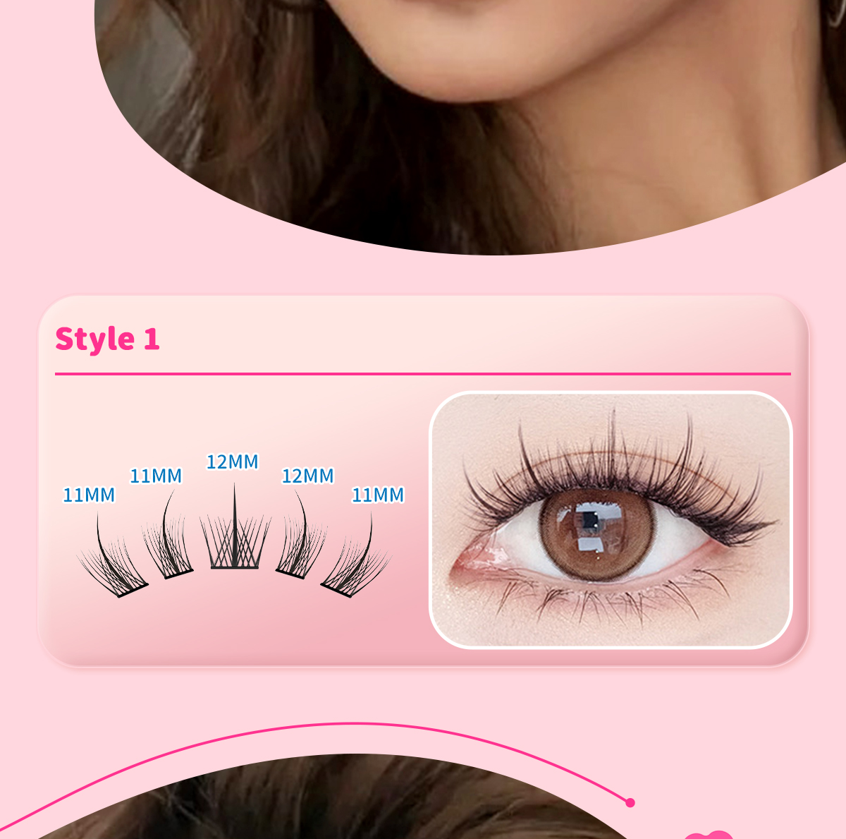 Elyzza Gemini&Crown Eyelash Extension 4IN1 Lash Bond Length 11-13mm C ...