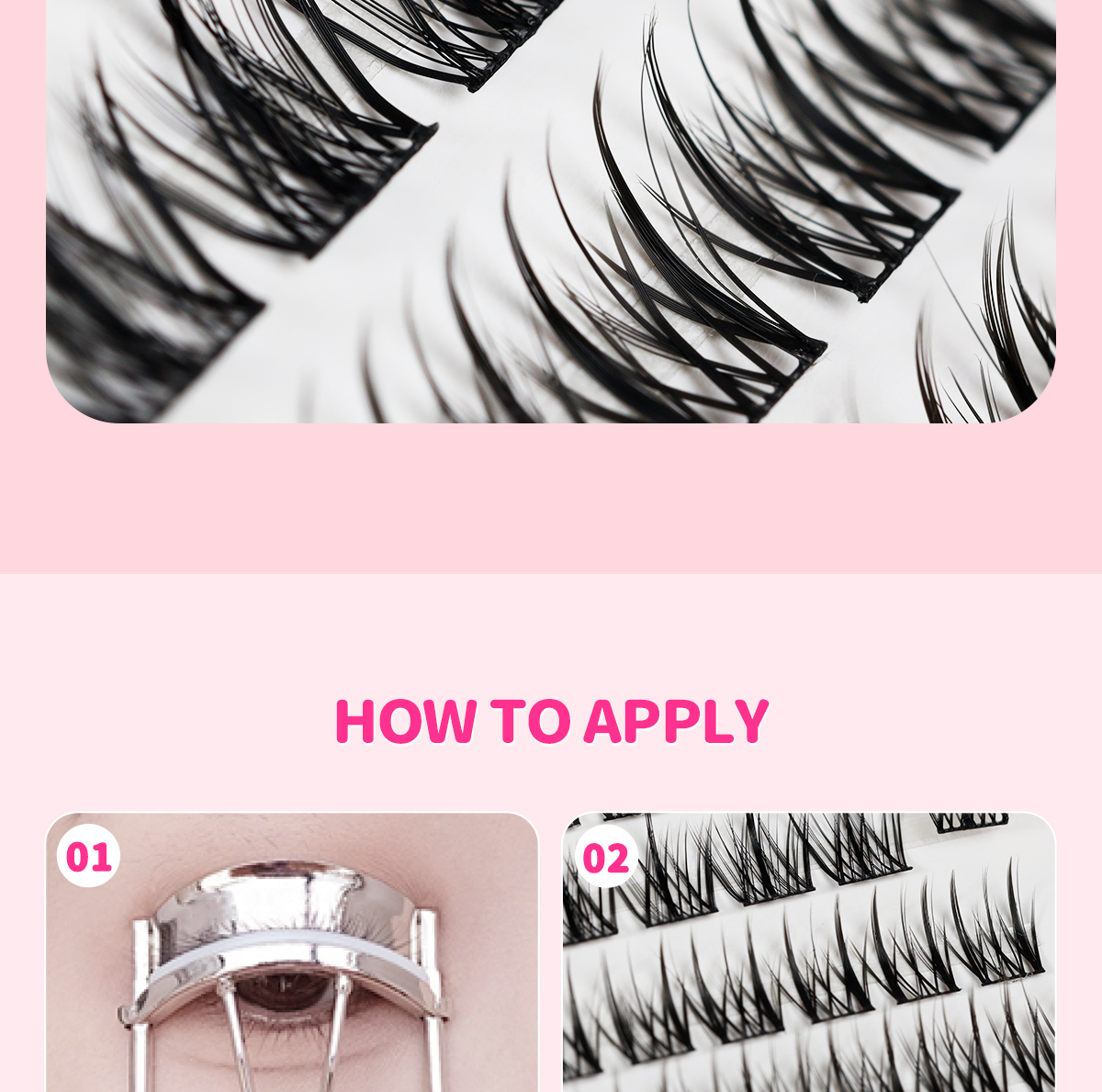 Elyzza Gemini&Crown Eyelash Extension 4IN1 Lash Bond Length 11-13mm C ...