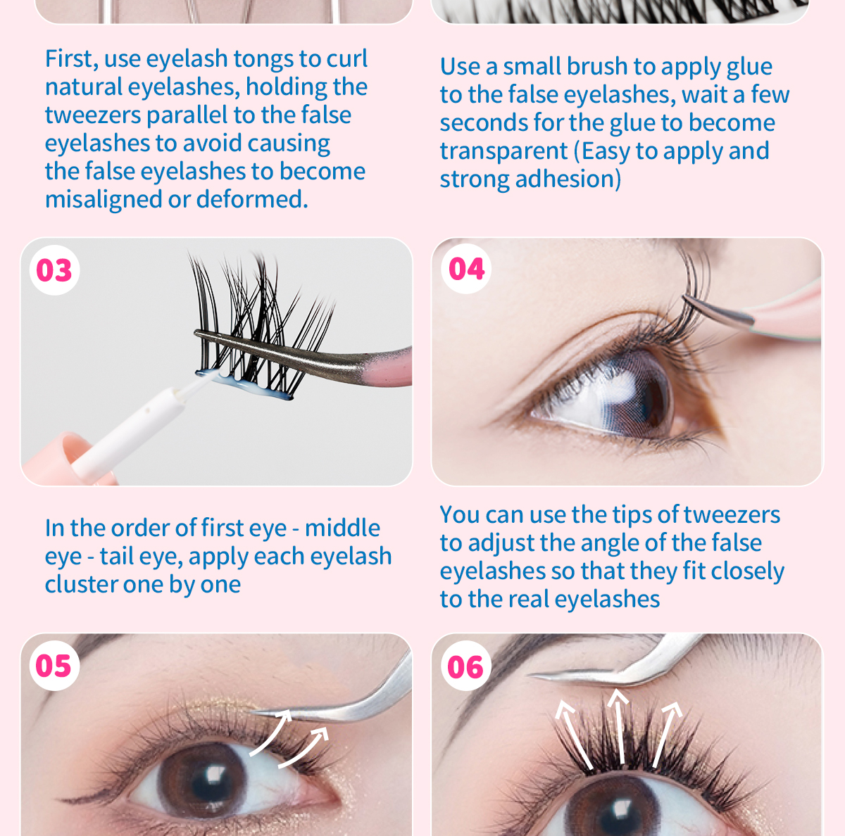 Elyzza Gemini&Crown Eyelash Extension 4IN1 Lash Bond Length 11-13mm C ...