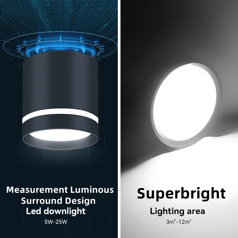 LED Downlight 3 Colors Pin Light Ceiling Lamp 5W/10W/15W for Living ...