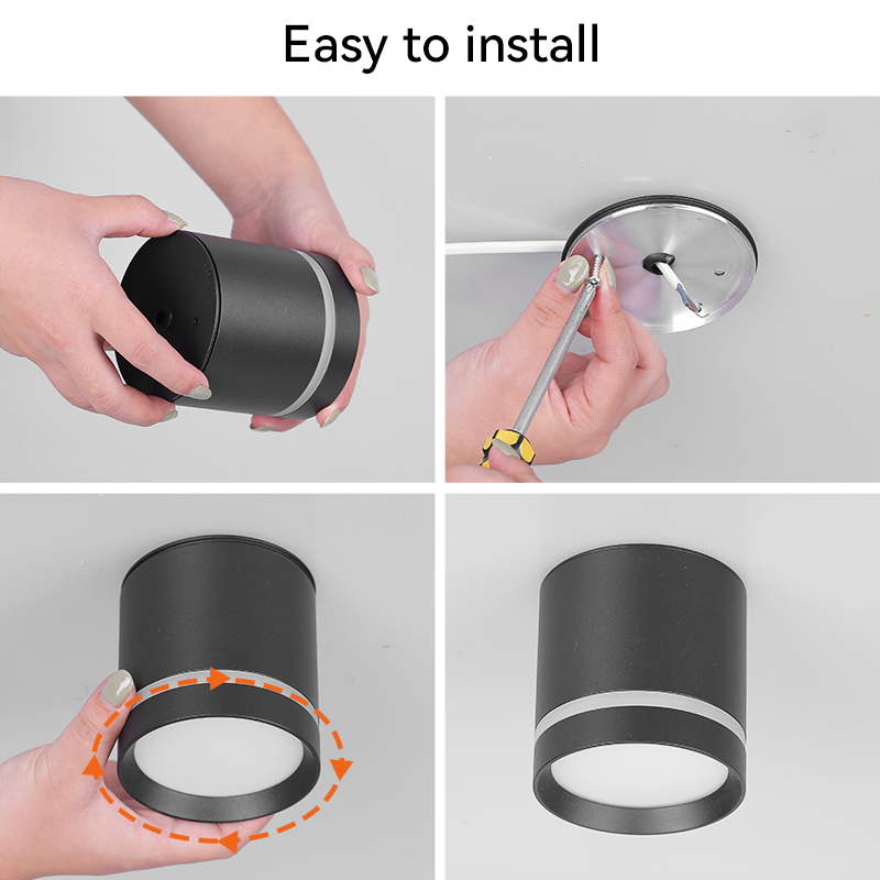 3 Colors Downlight Surface Mounted Pin Lamp Indoor Ceiling Lamp 5W/10W ...