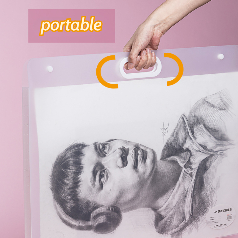 A3 Portable Drawing Bag File Storage Bag Sketch Paper Organizers School ...