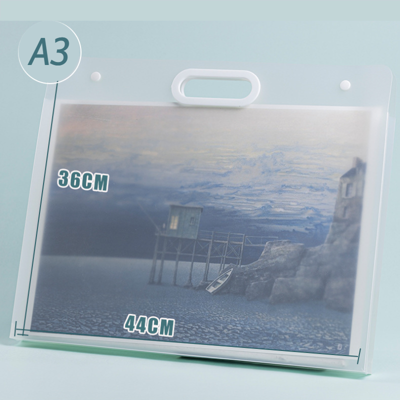 A3 Portable Drawing Bag File Storage Bag Sketch Paper Organizers School ...