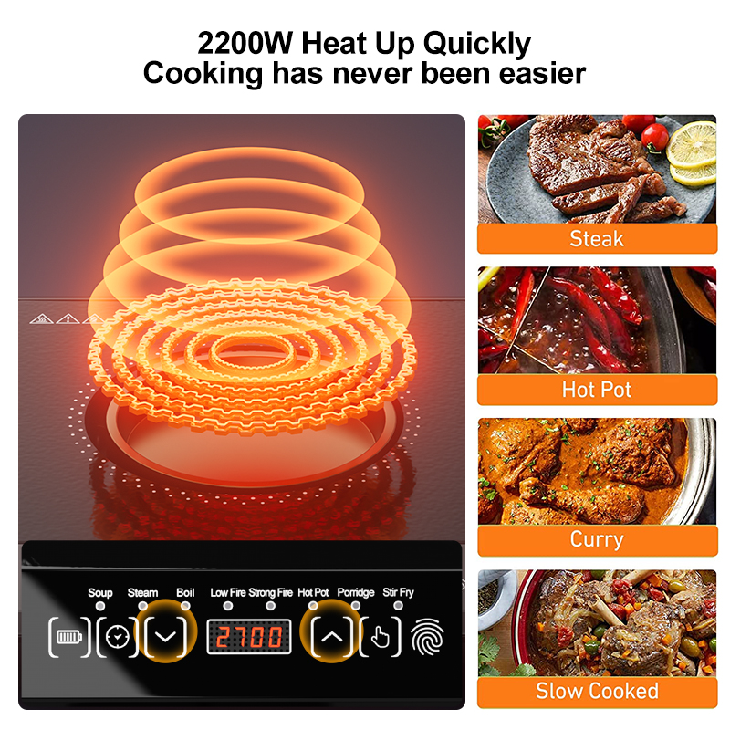 OOKAS Multifunction Inverter Induction Cooker High Power 2200W Energy ...