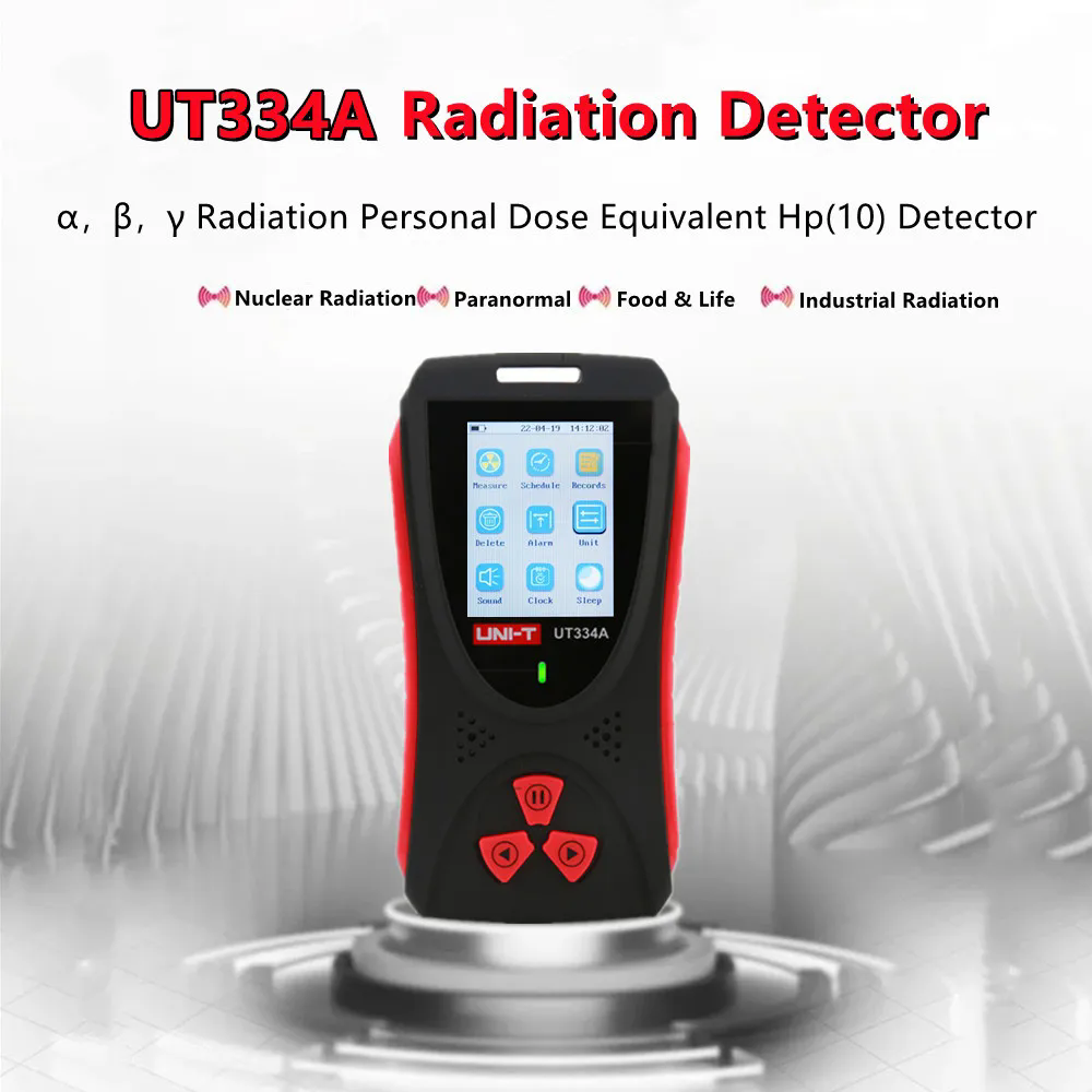 UNI-T UT334A Radiation Detector Geiger Alpha Beta Gama Professional ...