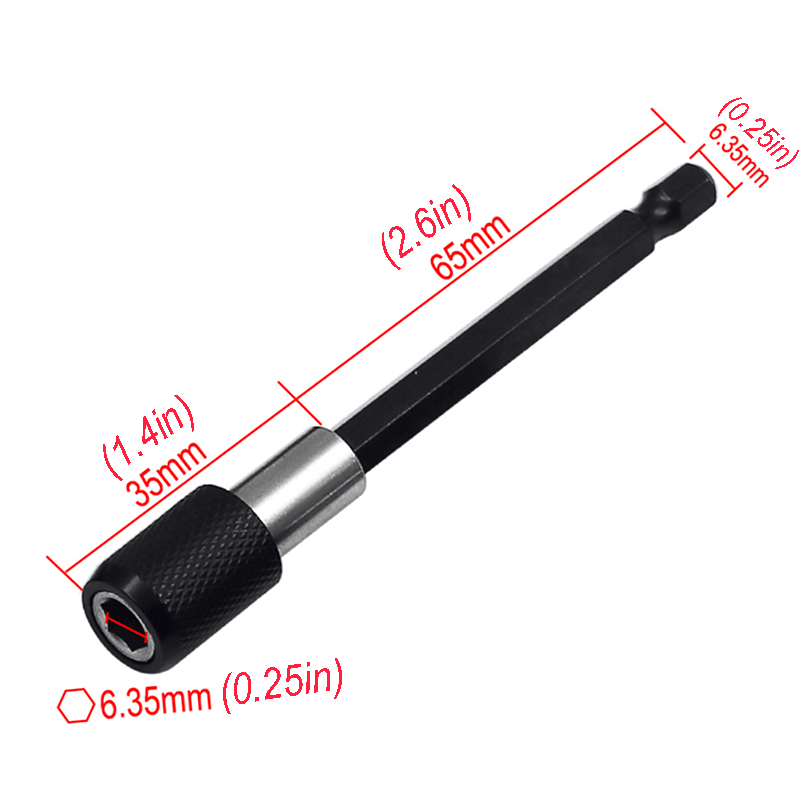 Magnetic Screwdriver Extension Set 1/4 Shank in 60/100/150mm Sizes Head ...