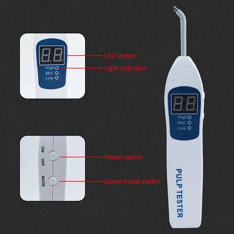 Dental Electric Pulp Tester Endodontic Equipment Teeth Nerve Digitest ...
