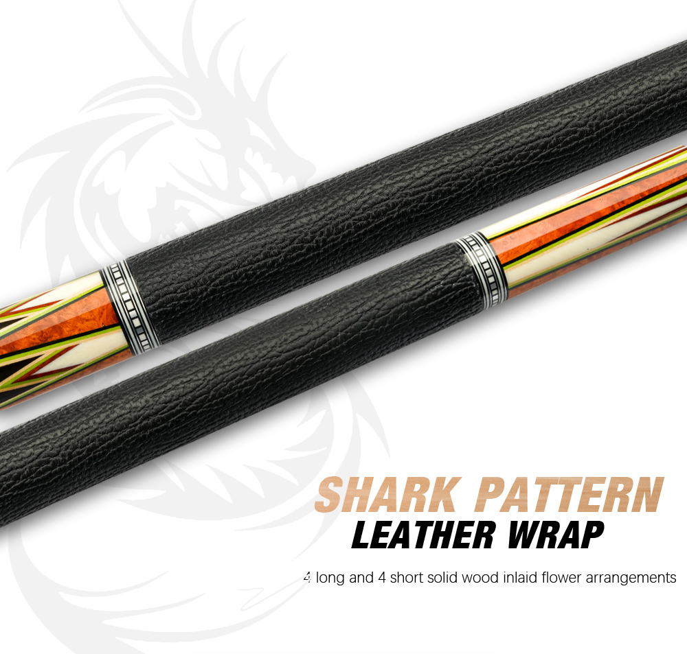 KONLLEN Inlay Pool Cue Stick Carbon Tube Silver Ring Billiard Cue 12 ...