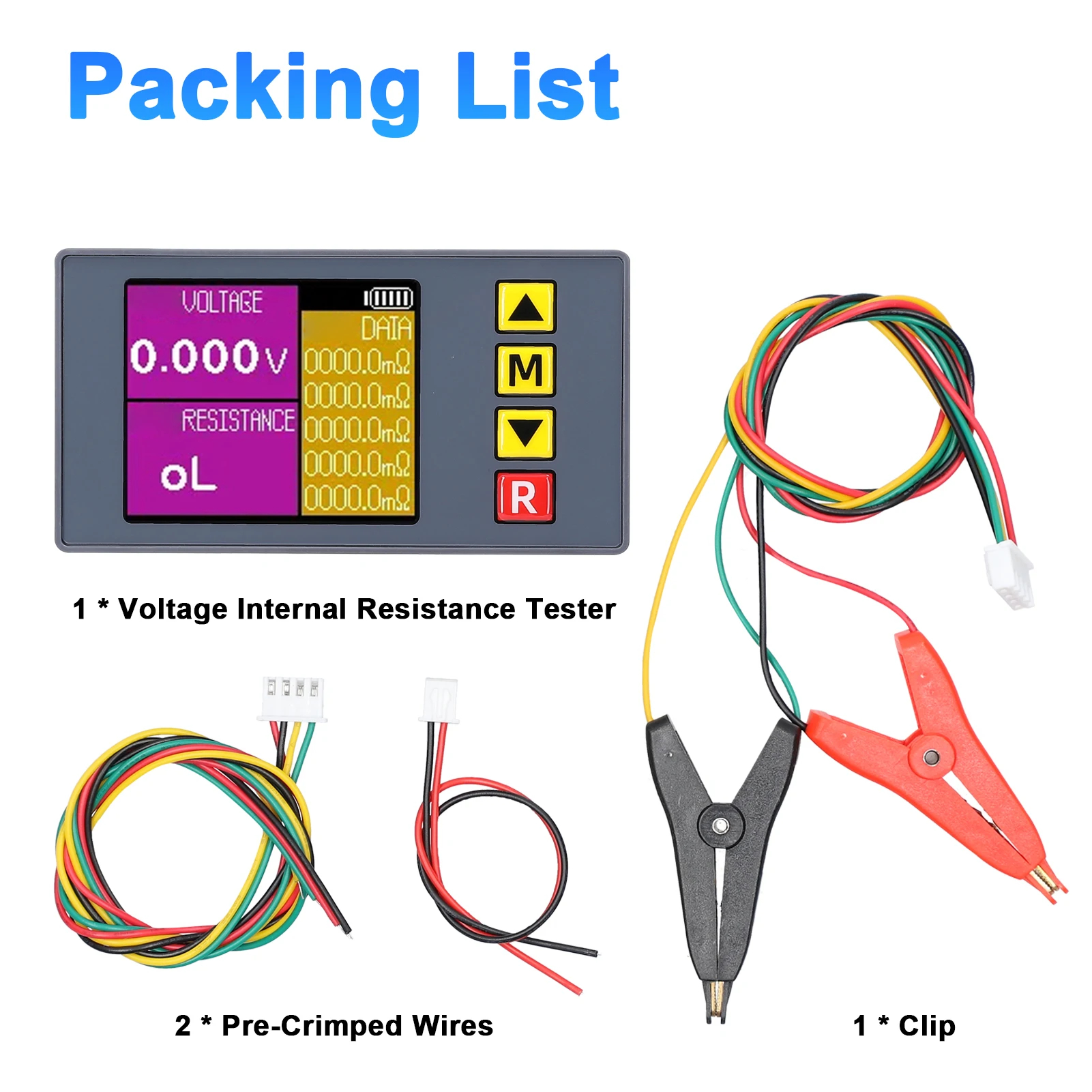 TS457 Entry-Level Voltage Internal Resistance Tester AC 4-Wire Kelvin ...