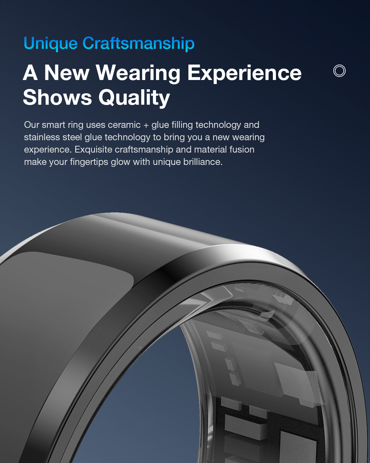 Aolon Ring Gen3 Smart Ring IP68 Waterproof Swimming Diving Sports ...