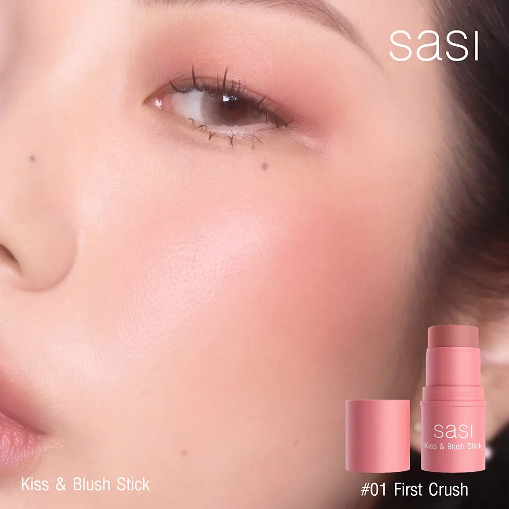 SASI Kiss & Blush Stick 4g (Soft, Natural Pigment for Lips and Cheek ...