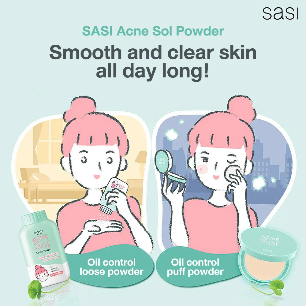 SASI Loose Powder 50g (Long-Lasting, Flawless, Shine-Free, Oil-Free ...