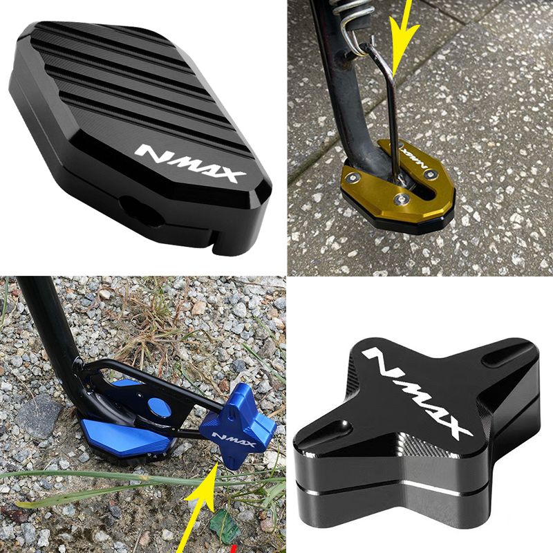 CNC Kickstand Extension Foot Side Stand Cover For YAMAHA NMAX 155 NMAX ...