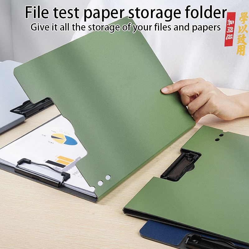 2PCS A4 Size Expandable Document Organizer File Folder Metal Clip Multi ...