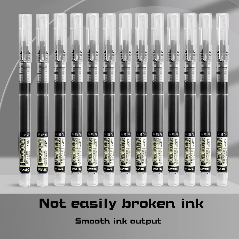 50PCS Quick-Drying Gel Pen 0.5mm liquid ball pen Dry Ink pen School ...