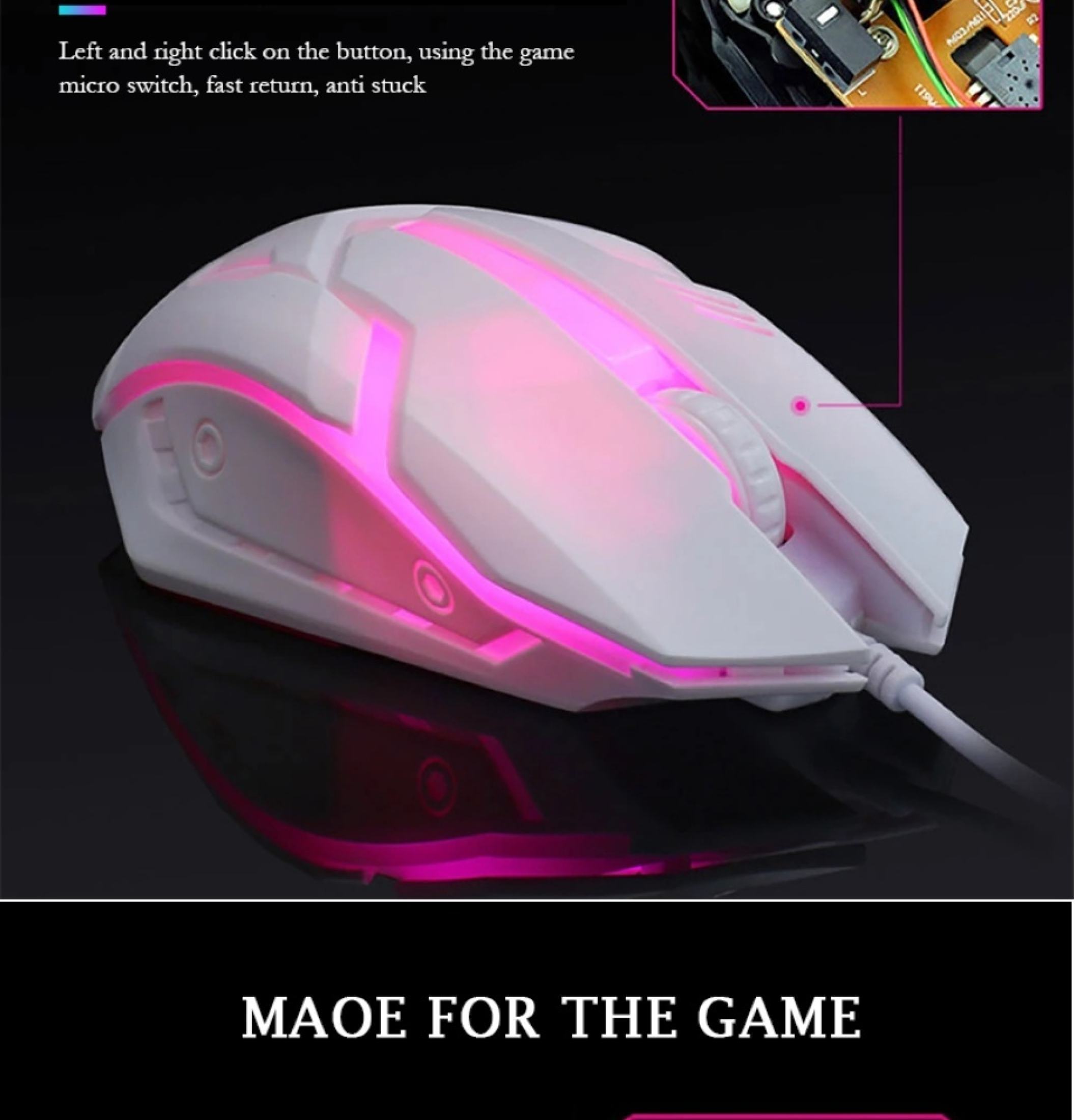 Gaming Mouse USB Wired Mouse For Laptop Computer PC High Configuration ...