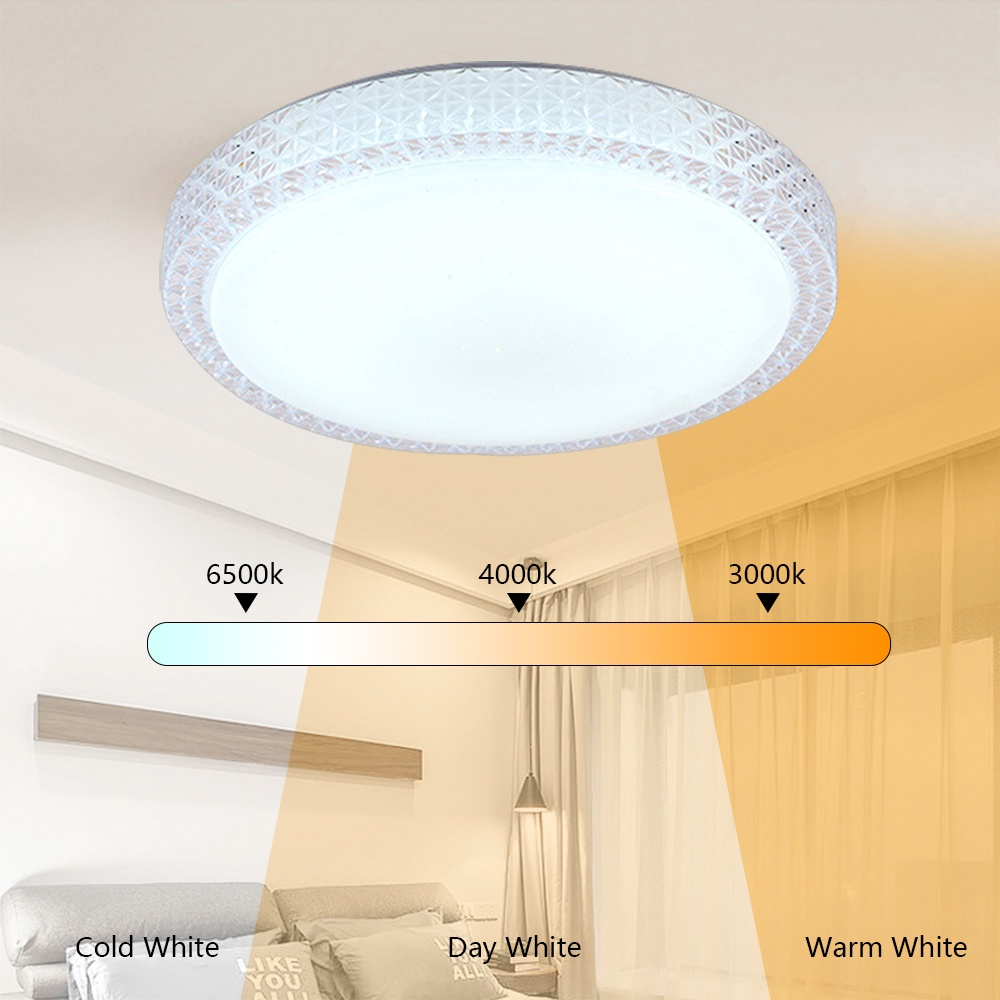 LED Modern Diamond Ceiling Lights Tri Color For Living Room Light For ...