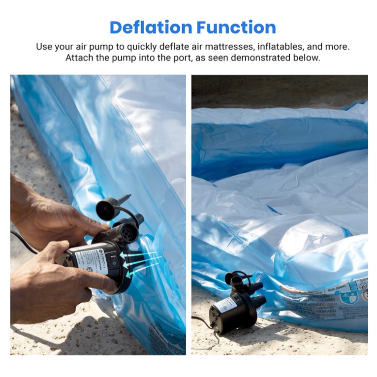 Household electric inflatable pump Swimming pool inflatable pump ...