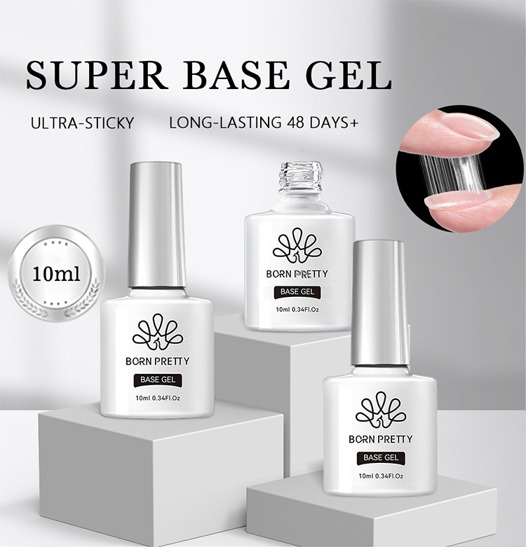 Born Pretty Super Top Coat No Wipe Matte Gel Nail Polish Transparent Uv ...