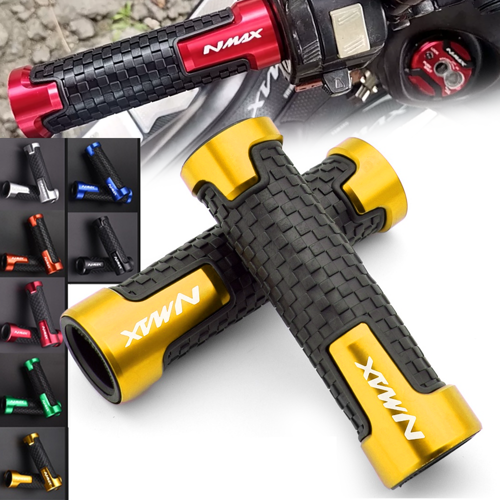 NMAX Handle Grip Alloy Rubber Anti slip Grip NMAX155 V1 V2 V3 NMAX 155 ...