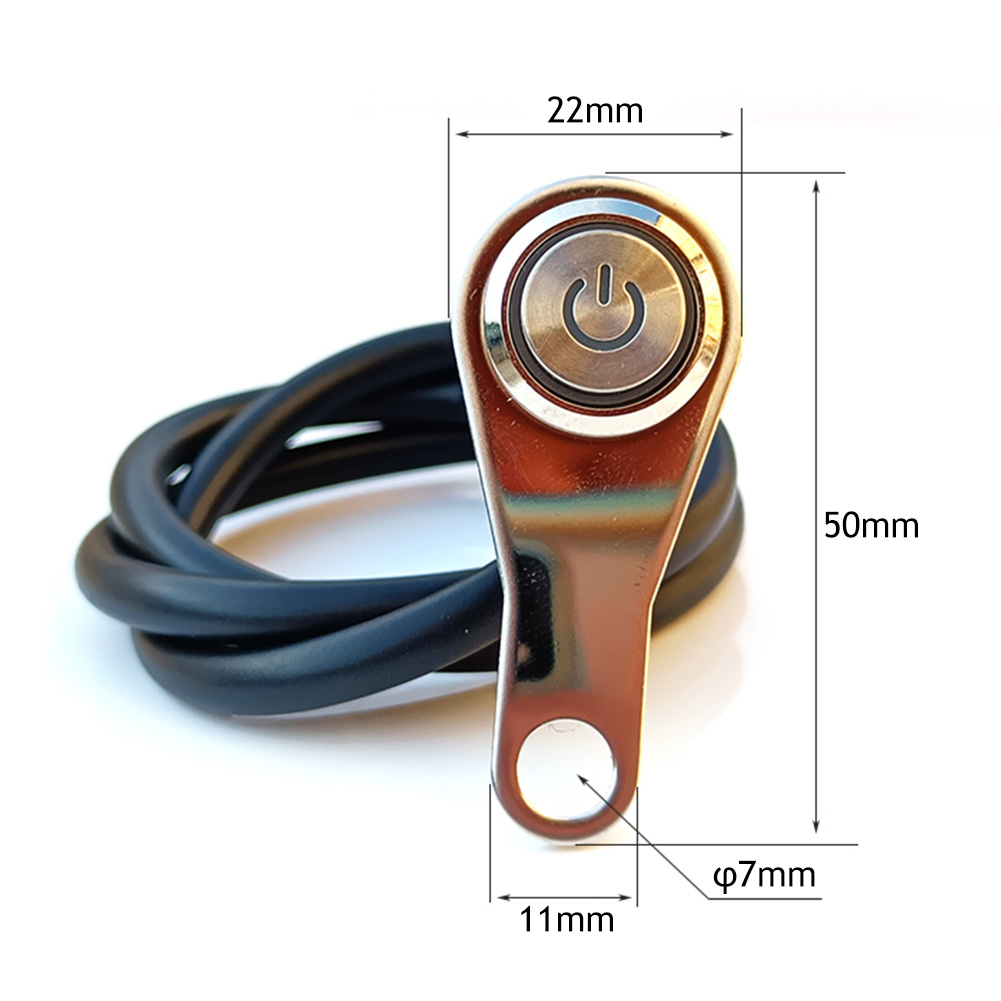 POKERFACE 12V LED Motorcycle Switch ON-OFF Handlebar Headlight ...