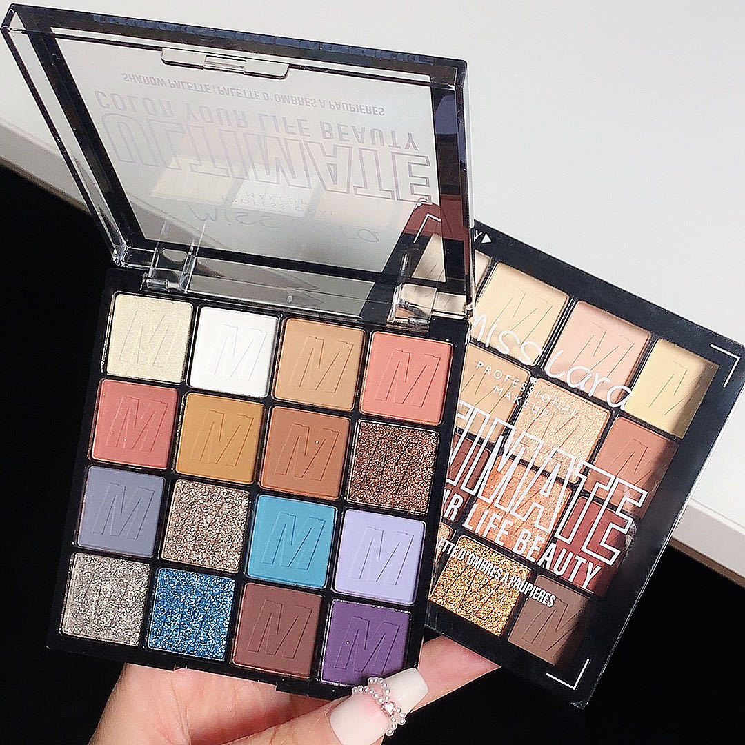 16 Color Eyeshadow Palette Pearlescent Matte Waterproof Not Easy to ...