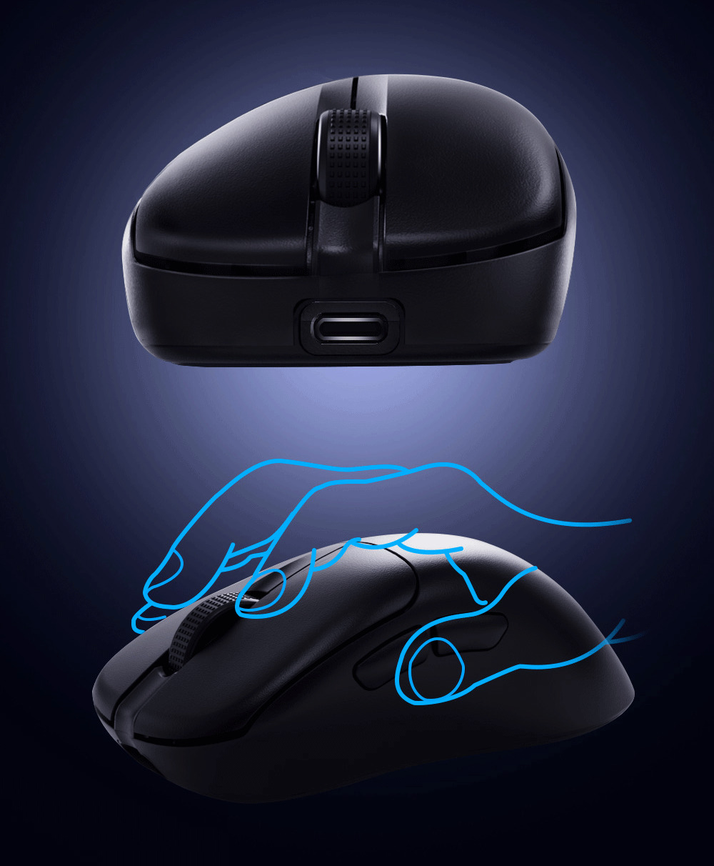 Delux M500 PRO PAW3395 Gaming Mouse DPI MAX 26000 Bluetooth ...