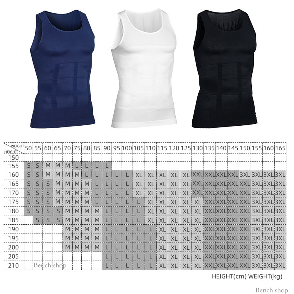 NEW SHAPERLUV Male Shaper Tank, Shaperluv Body Shaper Shirt, Men Body ...