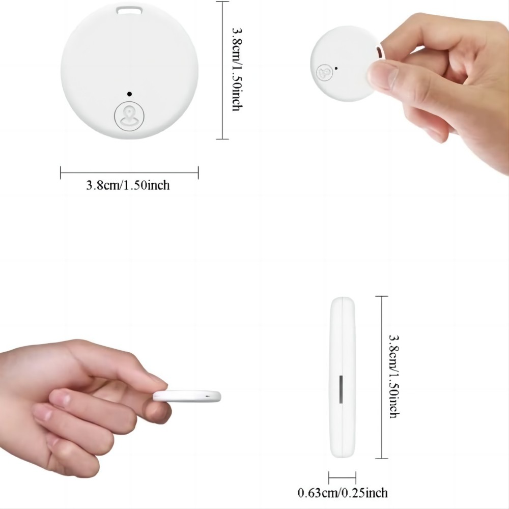 Round Bluetooth Anti lost Device with Keychain Smart Tracker Finder for ...