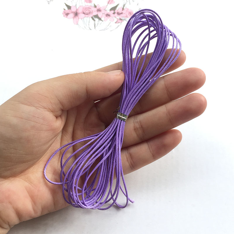5 Meters 1mm Waxed Cotton Cord Thread String Strap Beading Rope For DIY ...