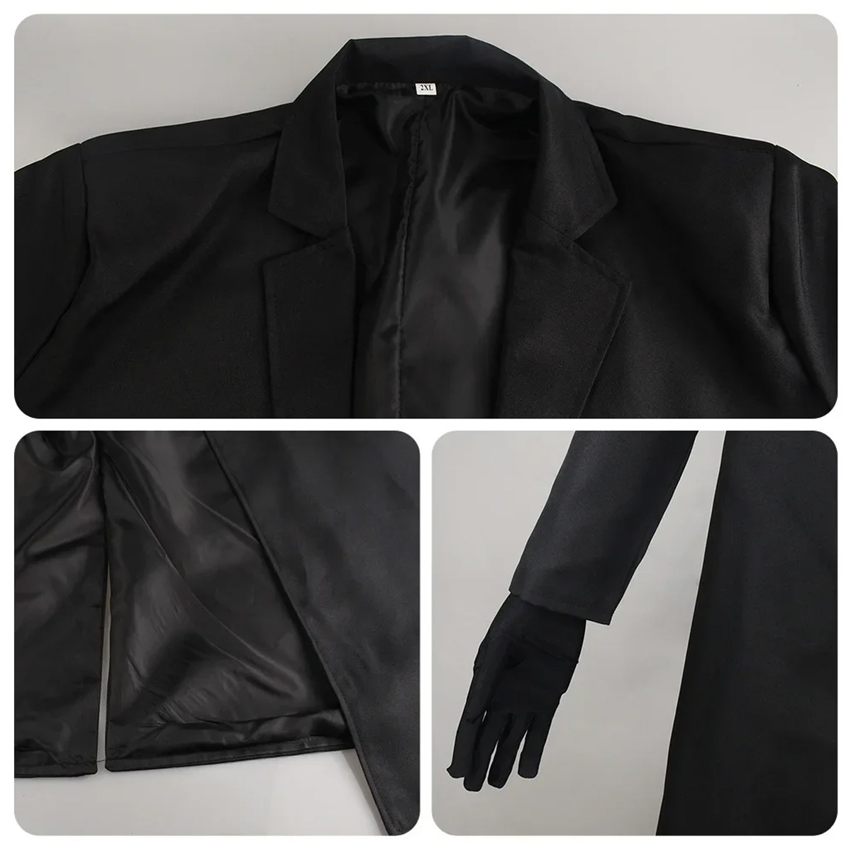 Dazai Cosplay Costume Black Trench Jacket Pants Gloves bandage Dazai ...