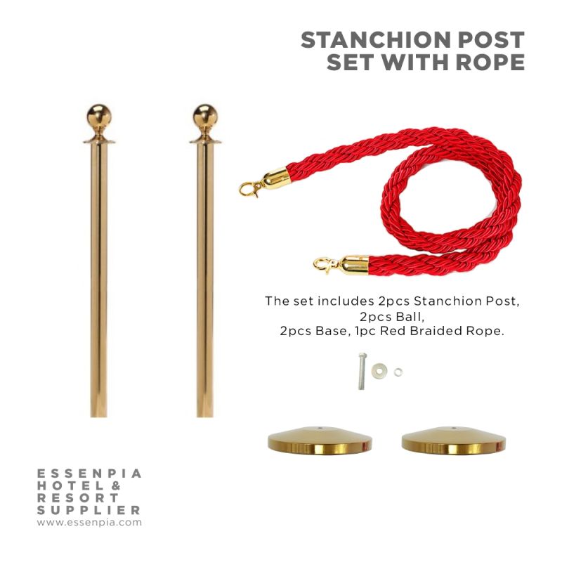 Concierge pole lanyard ball-shaped railing seat ring isolation belt ...