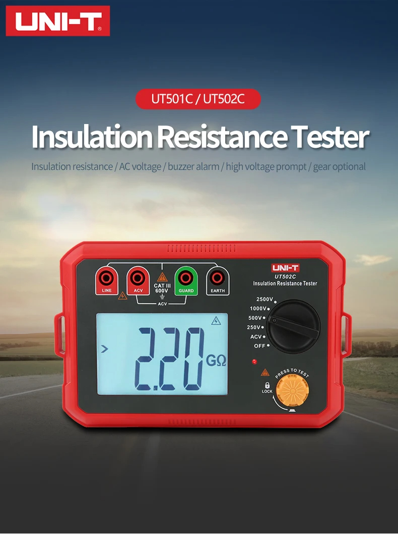 【Ready Stock】UNI-T UT501C UT502C Insulation Resistance Tester 100V ...