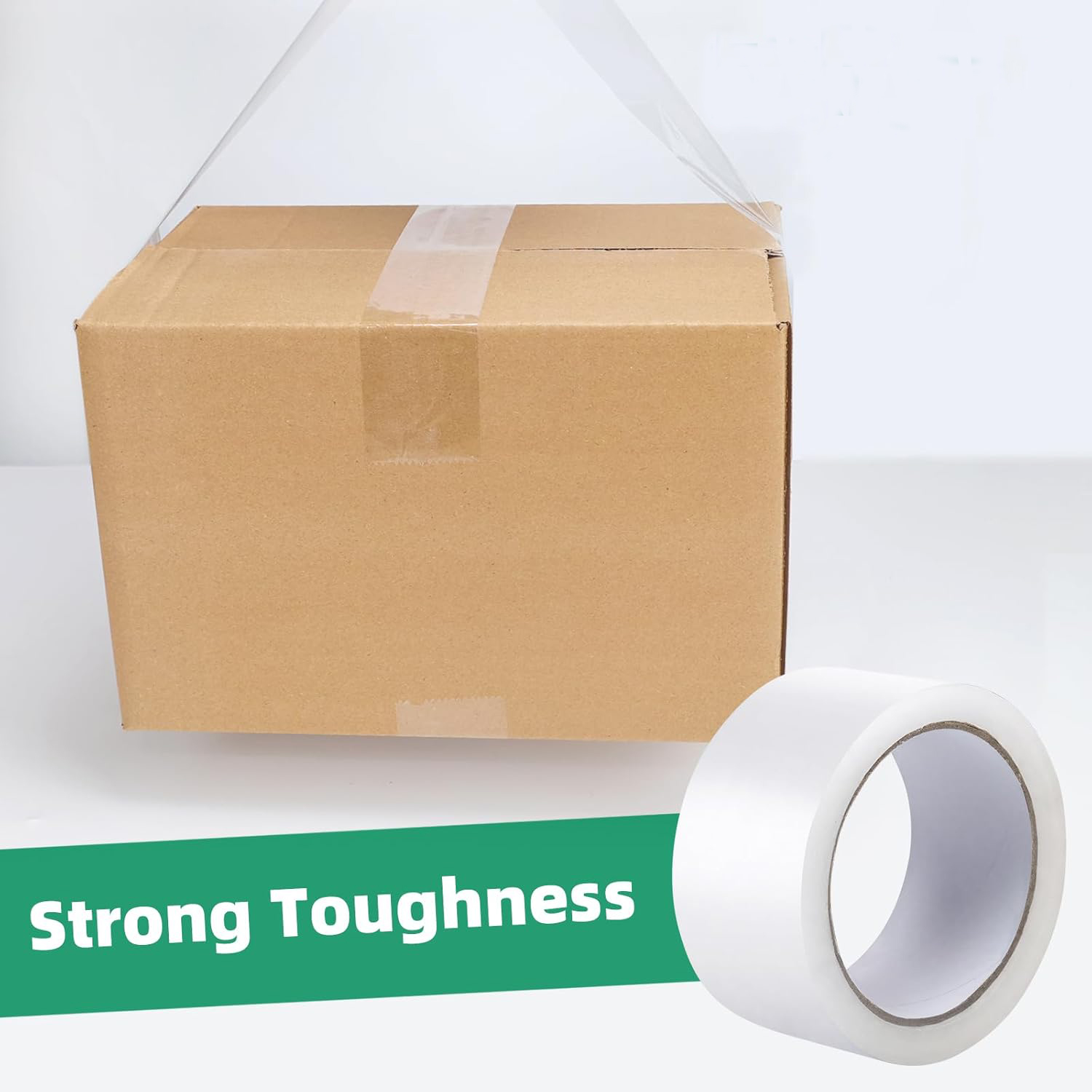 1 Roll Heavy Packaging Tape, Transparent Tape 110 Yards, Transparent ...